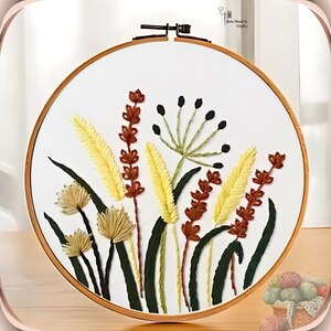 Floral Embroidery Kit, DIY Embroidery Kit, Embroidery Kit Flowers ...