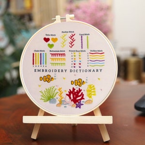 3 Set Beginner Embroidery Kit, Embroidery Starter Kit, Modern ...