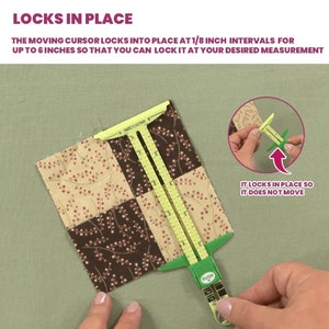 5-in-1 Sewing Sliding Gauge Measuring Ruler Tool for Fabric Sewing ...