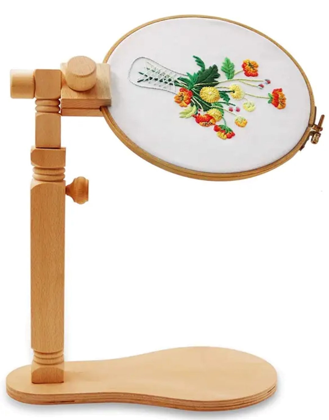 Adjustable Embroidery Hoop Holder Stand | Adjustable Height, Multi ...