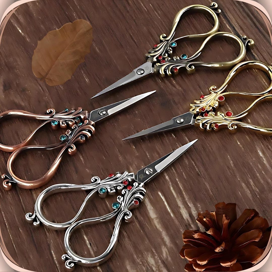 Elegant Metal Engraved Phoenix Tail Design Antique Vintage Style ...