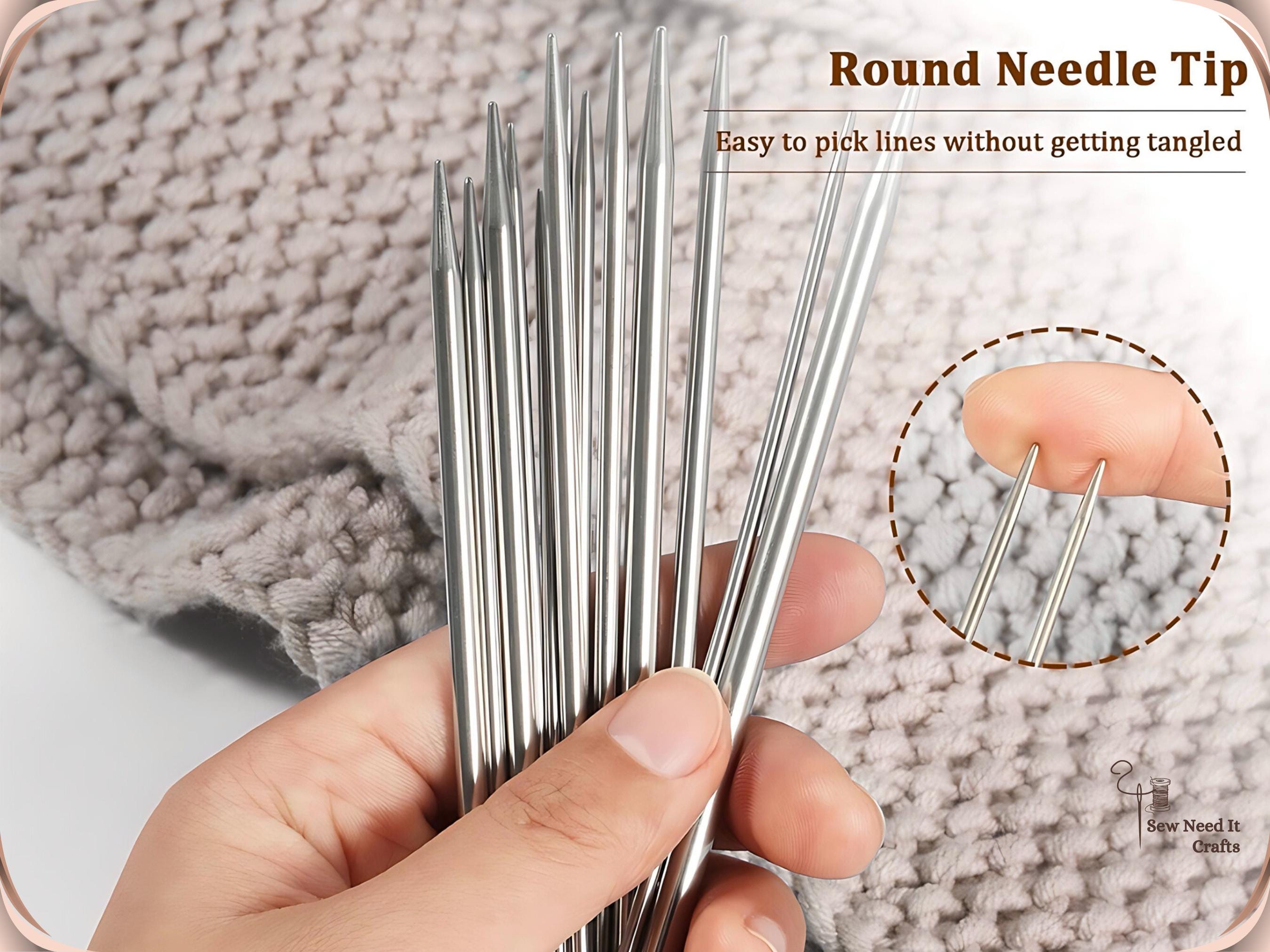 5 Pcs Short Knitting Needles Set 15cm 5.9in, Dpns, Socks Knitting, Hat ...