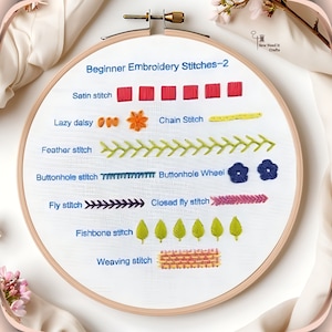 3 Set Beginner Embroidery Kit, Embroidery Starter Kit, Modern ...