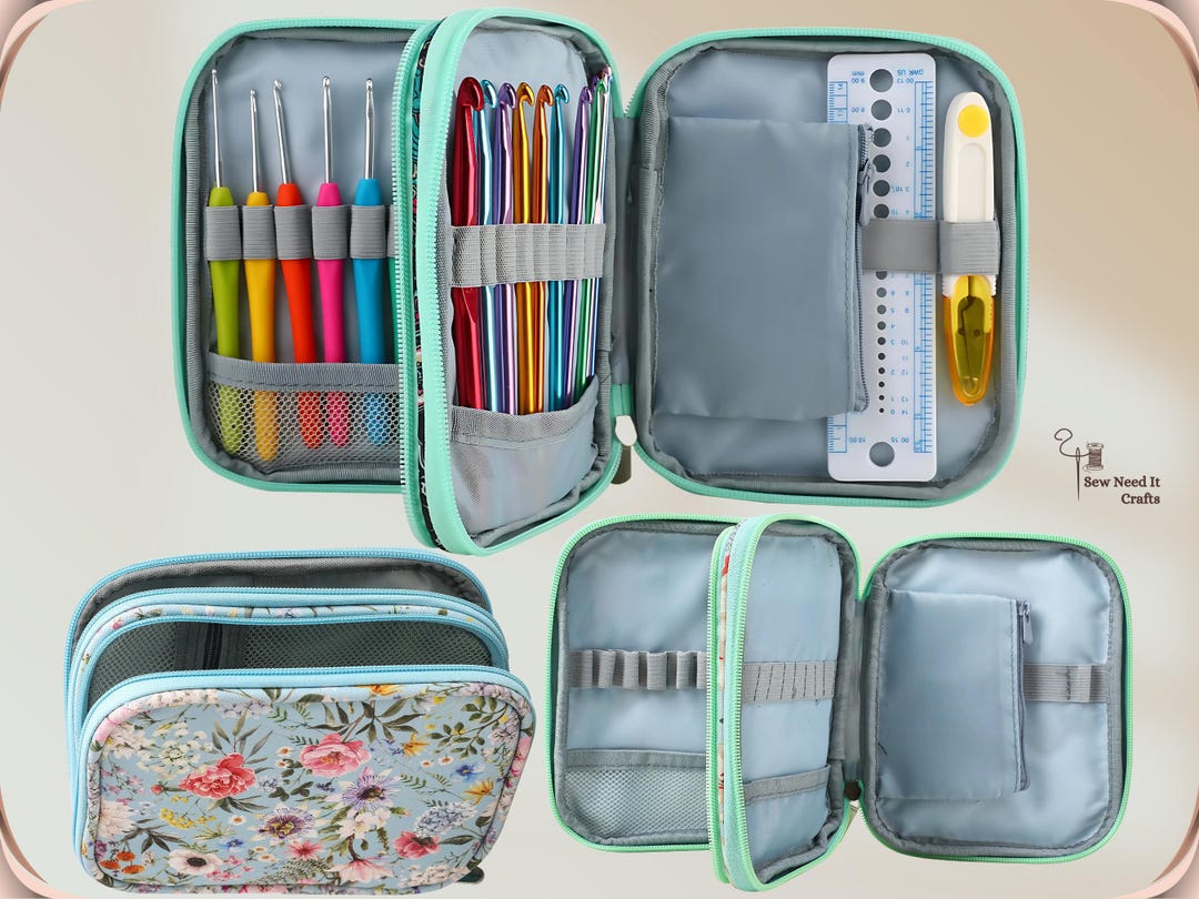 Crochet Hook Case (empty), Crochet Storage for Crochet Hooks and ...