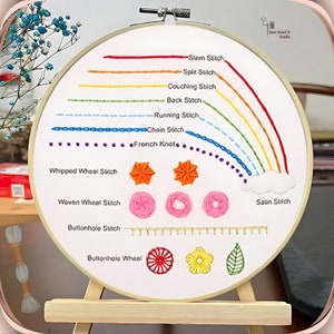 3 Set Beginner Embroidery Kit, Embroidery Starter Kit, Modern ...