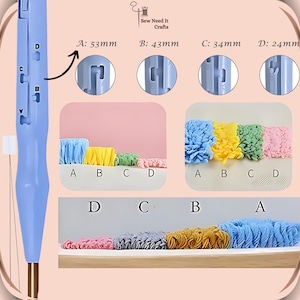 Adjustable Punch Needle Tool & Needle Threader, Punch Needles ...