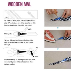 Complete Bias Tape Maker Kit, Binding Bias Tape Tool Set, Fabric Bias ...