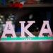 Alpha Kappa Alpha Letter Plate - Etsy