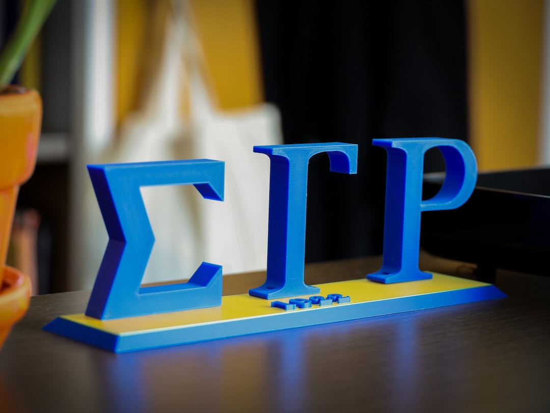 Sigma Gamma Rho Letter Plate Reverse (special Edition) - Etsy