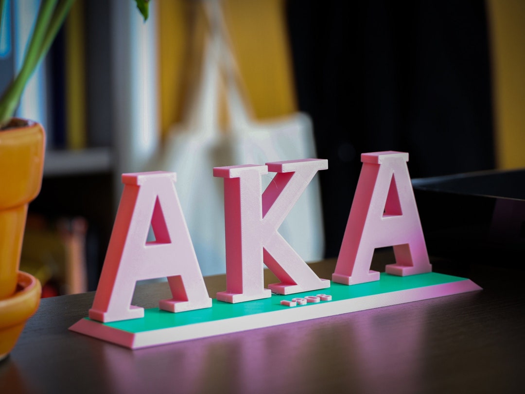 Alpha Kappa Alpha Letter Plate - Etsy