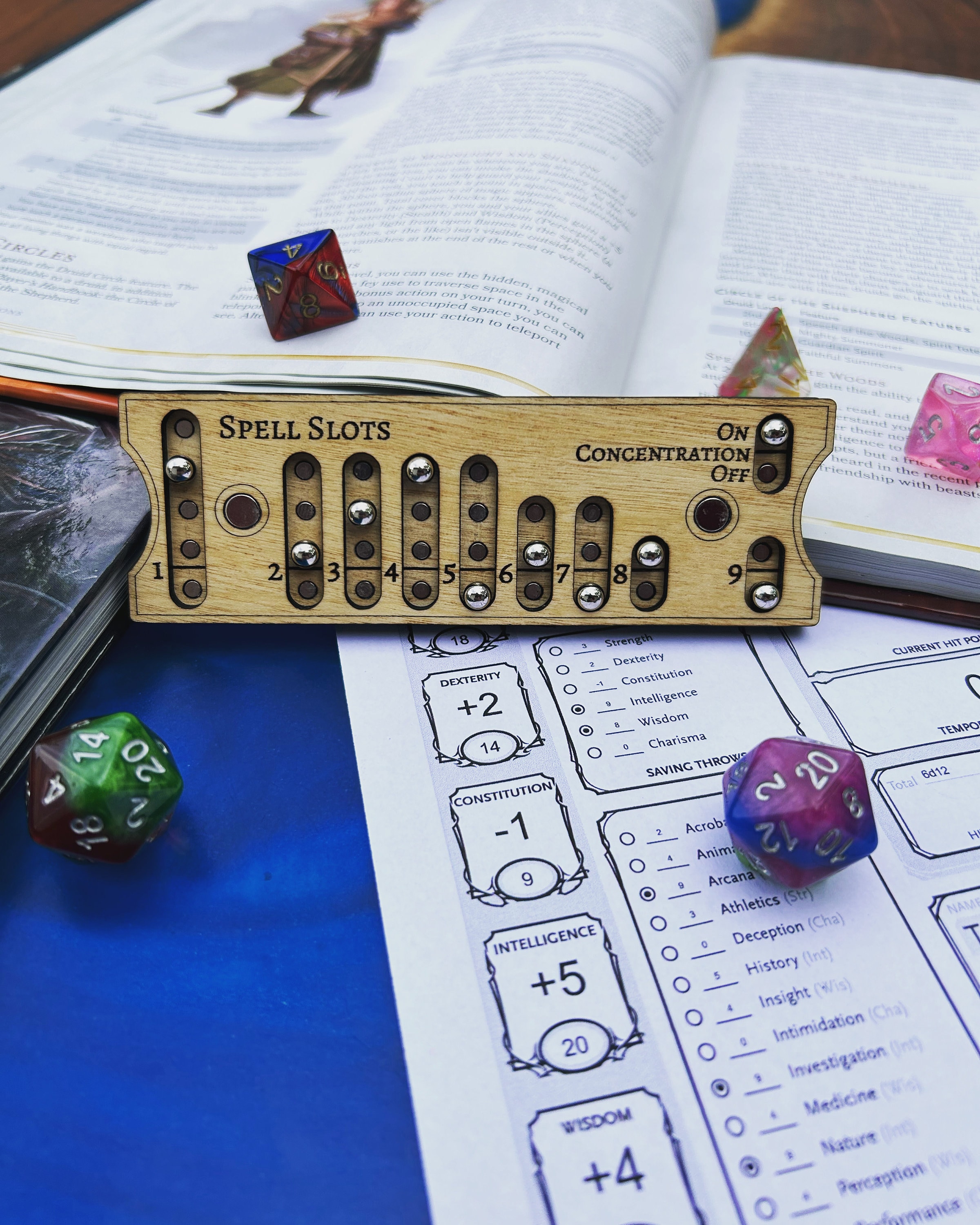 Magnetic Spell Slot Tracker - Etsy