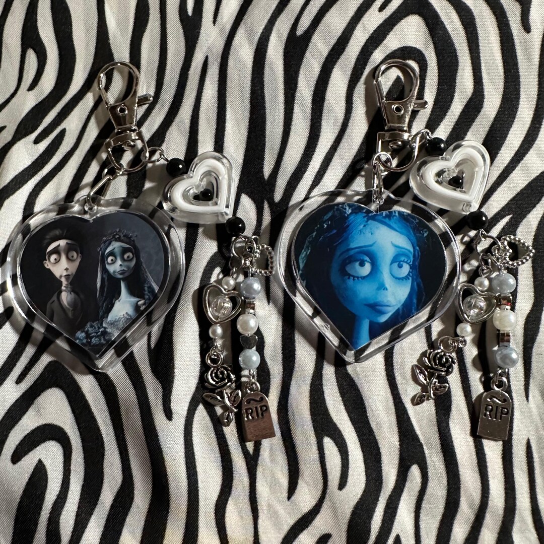 Victor and Emily Horror Inspired Keychains - Etsy