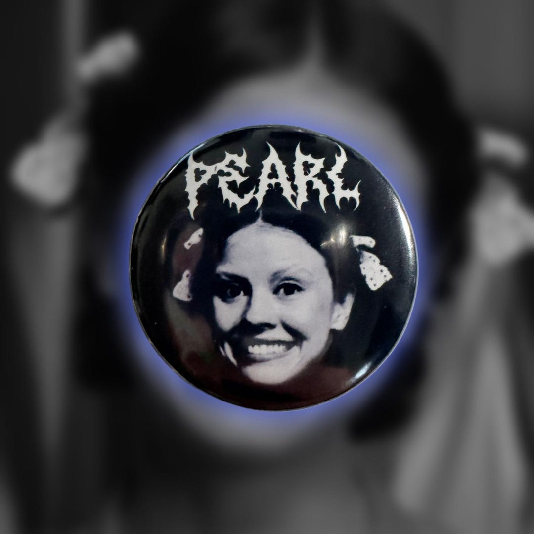 Metal Pearl Horror Button - Etsy