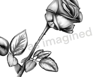 Digital Rose Themed Chip Bag, Digital Chip Bag, Personalized Chip Bag ...