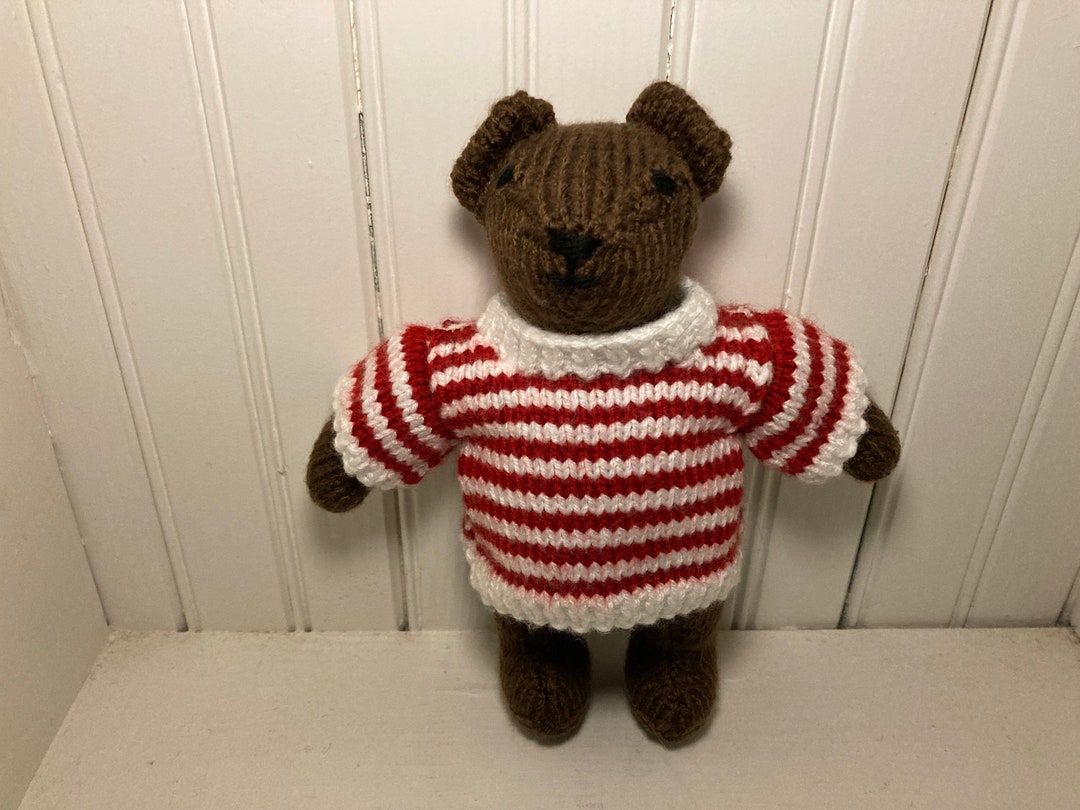 Bruce the Bear: Hand-knitted Teddy Bear - Etsy