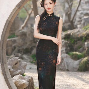 Sleeveless Qipao, Traditional Chinese Dress, Modern Cheongsam - Etsy