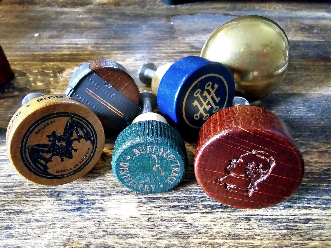 Liquor Bottle Cabinet Drawer Handles Knobs Upcycled Rum Bourbon Caps 1/ ...
