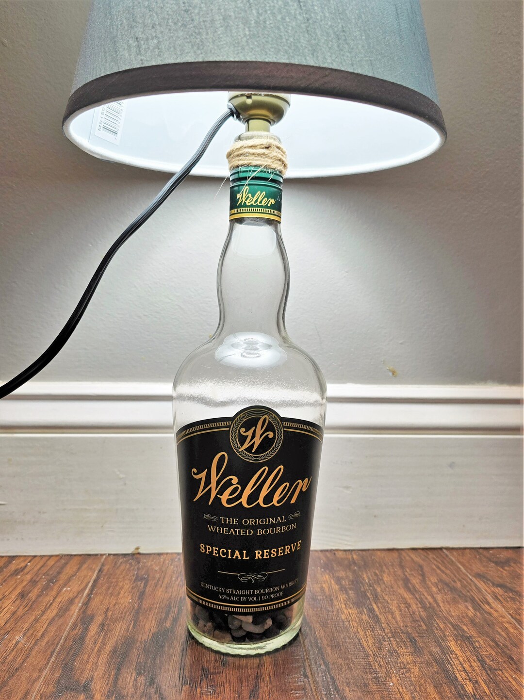 Weller Bourbon Bottle Table Lamp 750 Ml-size Choose Shade and Bulb Free ...