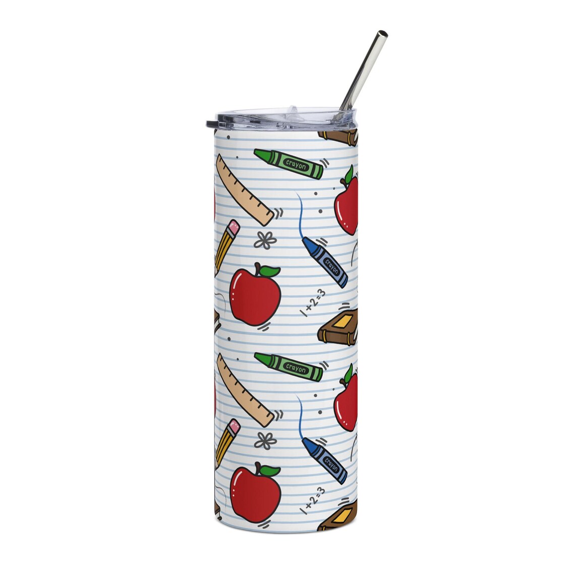 School Teacher Seamless Pattern Design - Educational School Supply ...