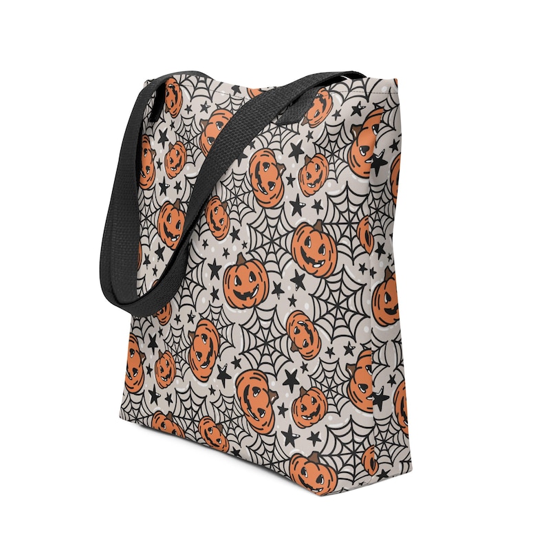 Retro Halloween Seamless Pattern - Starry Pumpkin Seamless Design ...