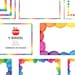 Rainbow Polka Dot Borders - Colorful Rainbow Border Clipart - Rainbow ...