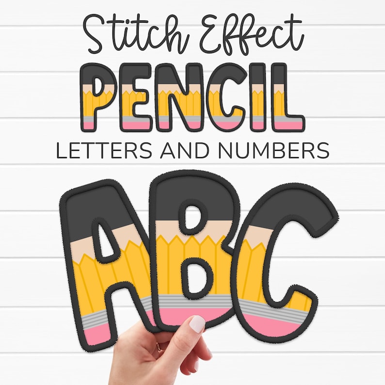 Pencil Alphabet PNG Clipart | Bulletin Board Doodle Letters & Numbers ...