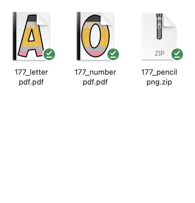 Pencil Alphabet and Numbers Clipart - Bulletin Board Letters - Teacher ...