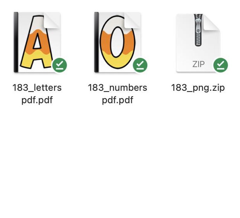 Candy Corn Alphabet and Numbers Clipart - Bulletin Board Letters ...