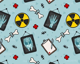 Medical Seamless Pattern Design- Nurse Doctor Pediatrician Surgeon ...