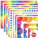 Rainbow Polka Dot Borders - Colorful Rainbow Border Clipart - Rainbow ...