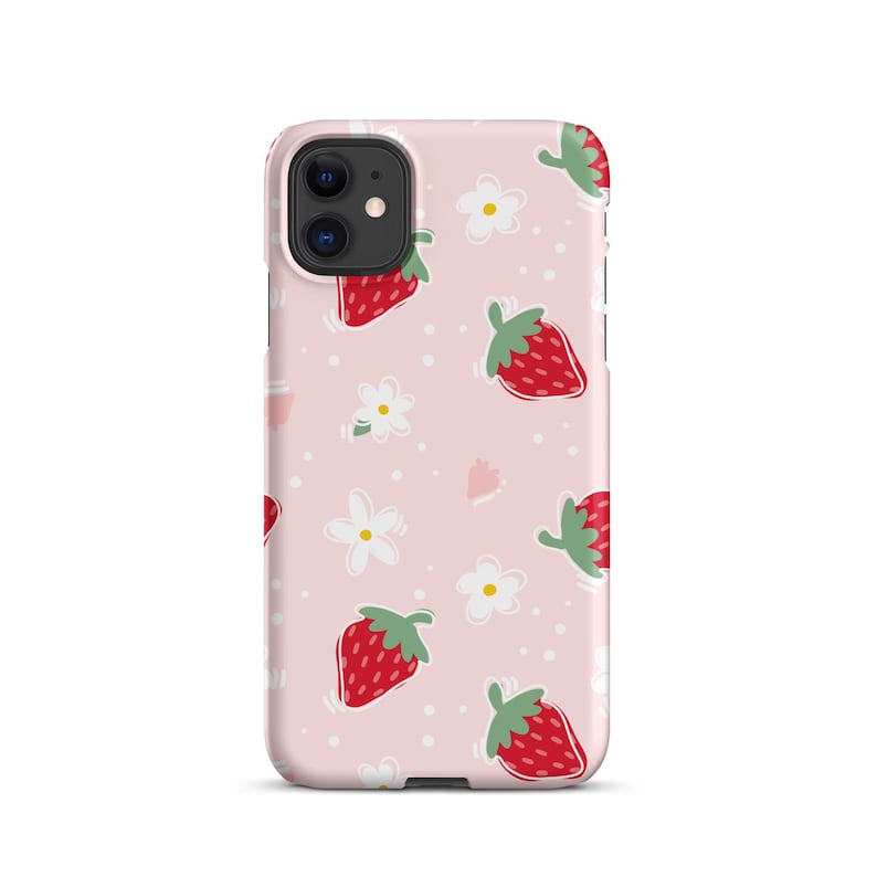 Strawberry Seamless Pattern Design - Cute Spring Berry Fabric Pattern ...