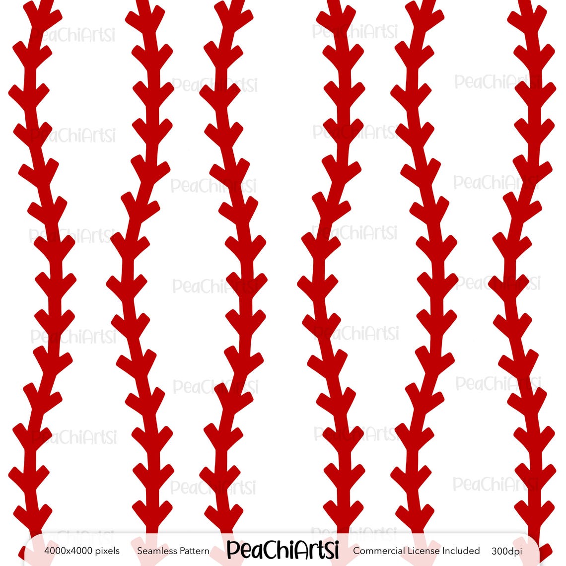 Baseball Seamless Pattern Design - Baseball Fabric Pattern - Instant ...