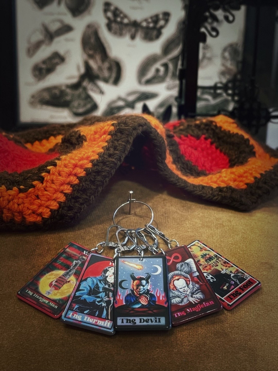 HORROR TAROT Stitch Markers for Crochet and Knitting - Etsy