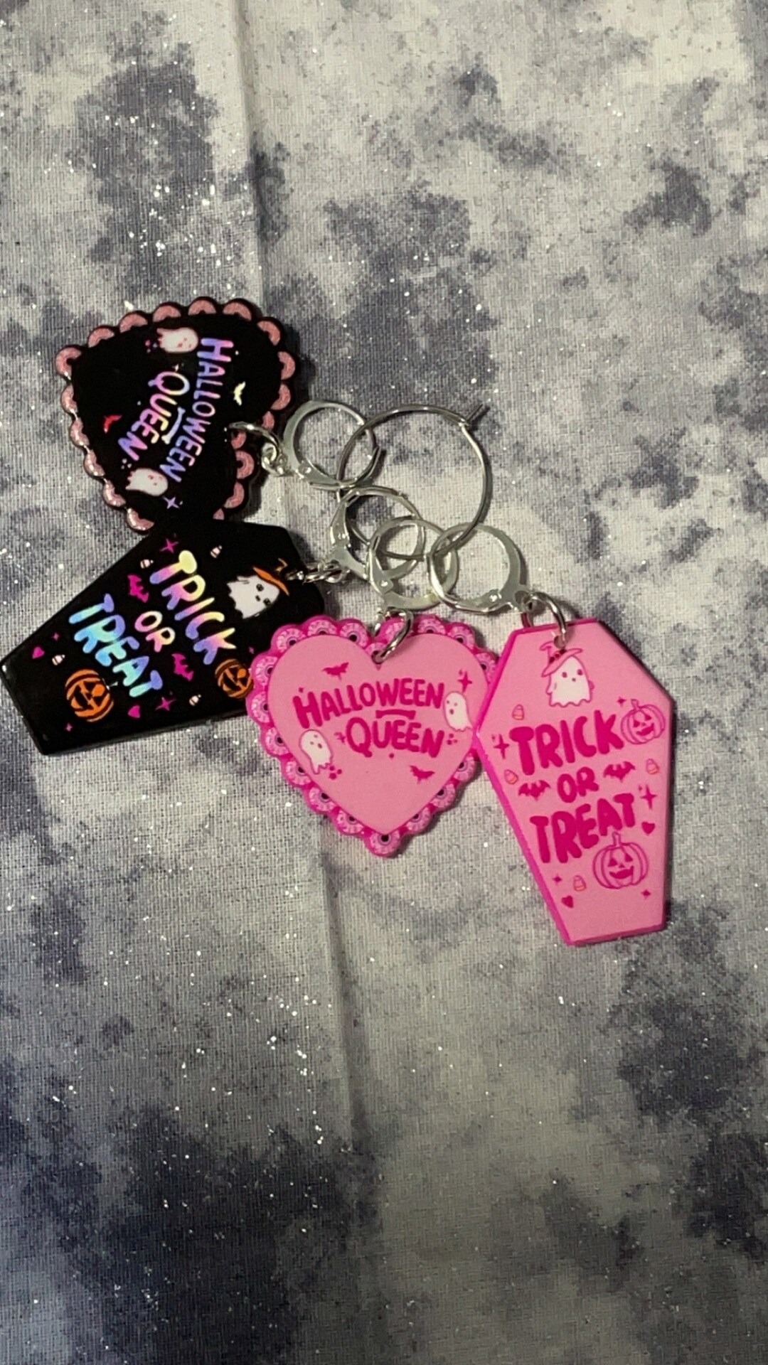 HALLOWEEN QUEEN Stitch Markers for Crochet and Knitting - Etsy