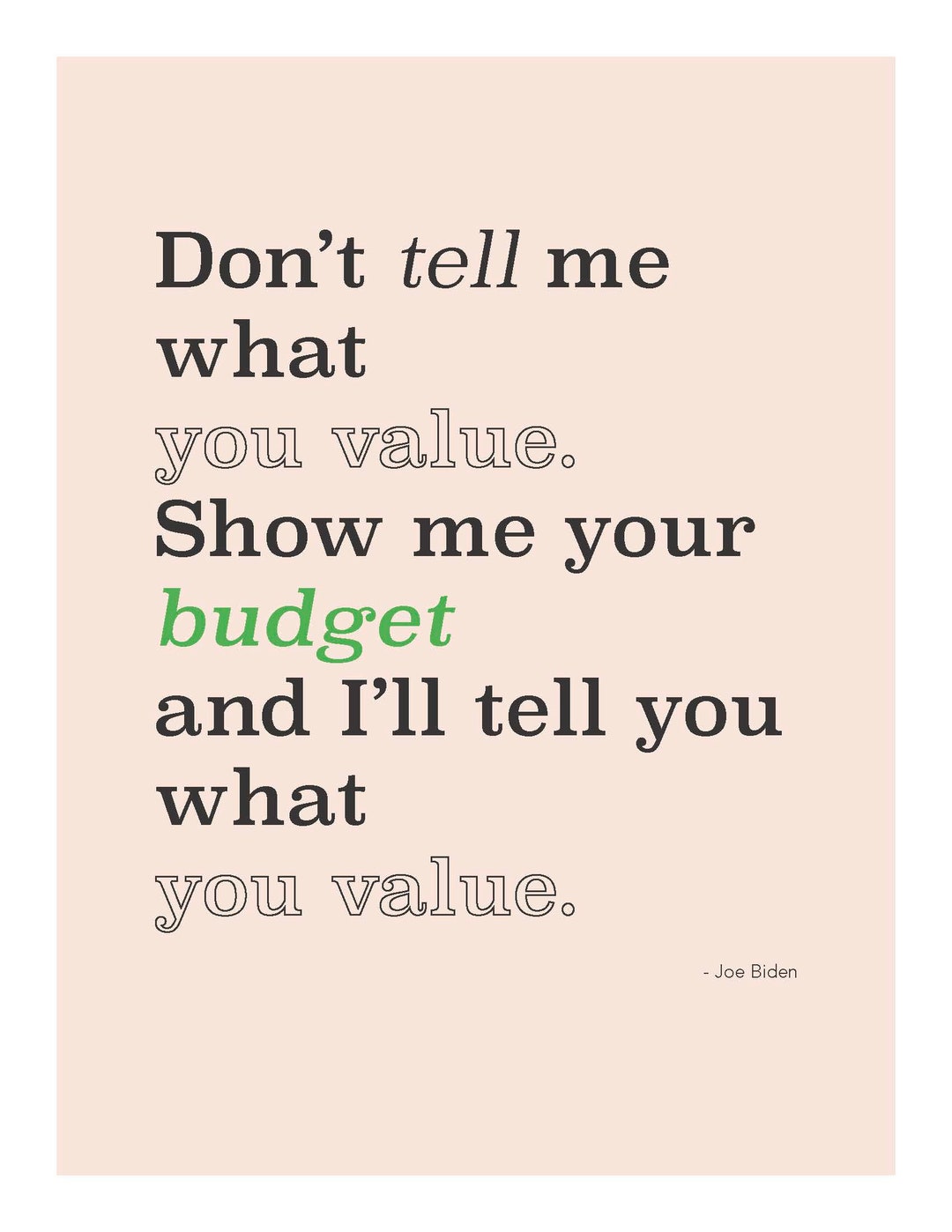 Budget Quote - Digital Download - Etsy