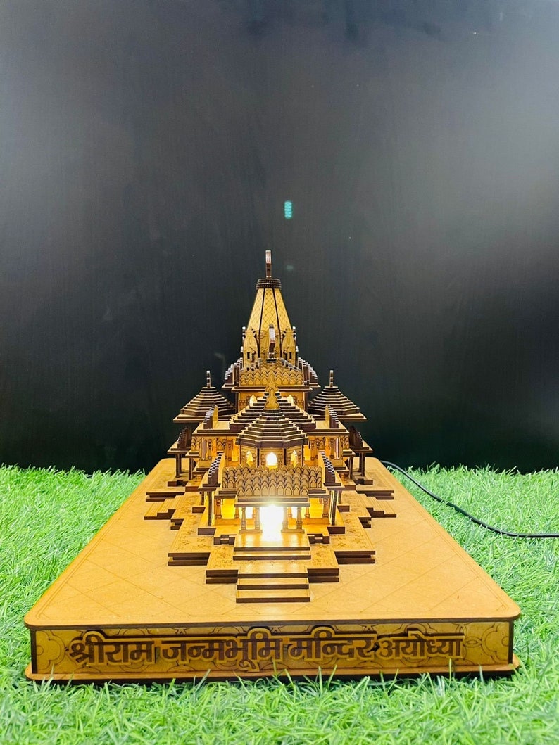 Mdf 3D Model of Shri Ram Ayodhya Temple - Etsy