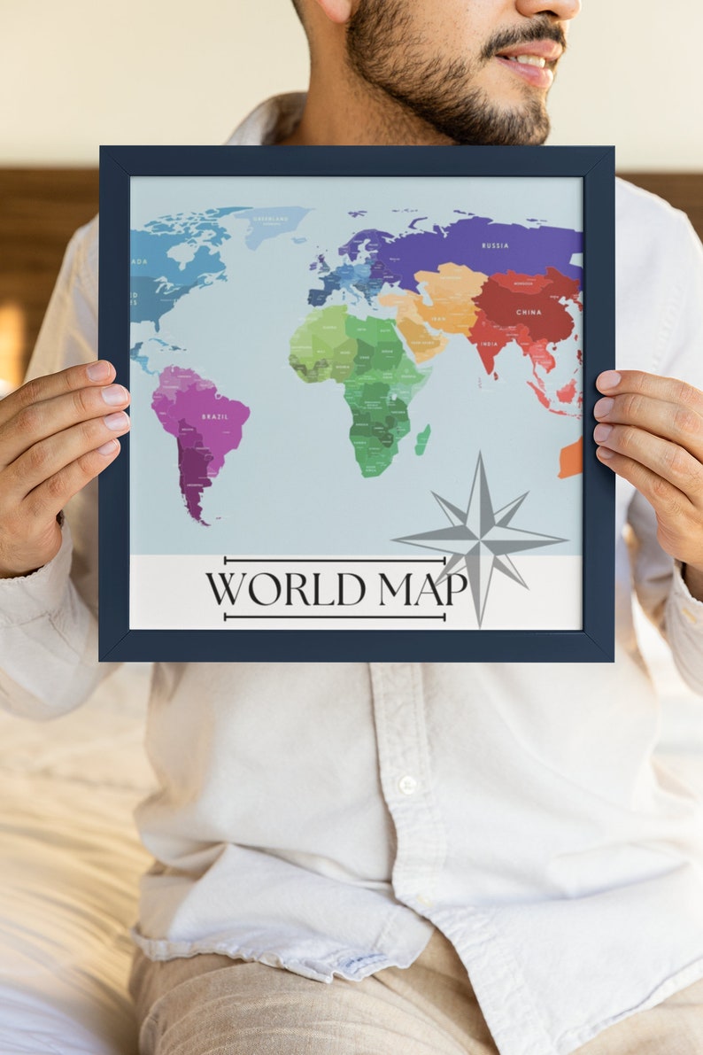 Arte de Mapa Imprimible Mapas de la Ciudad y del Mundo Unique Gift Idea ...