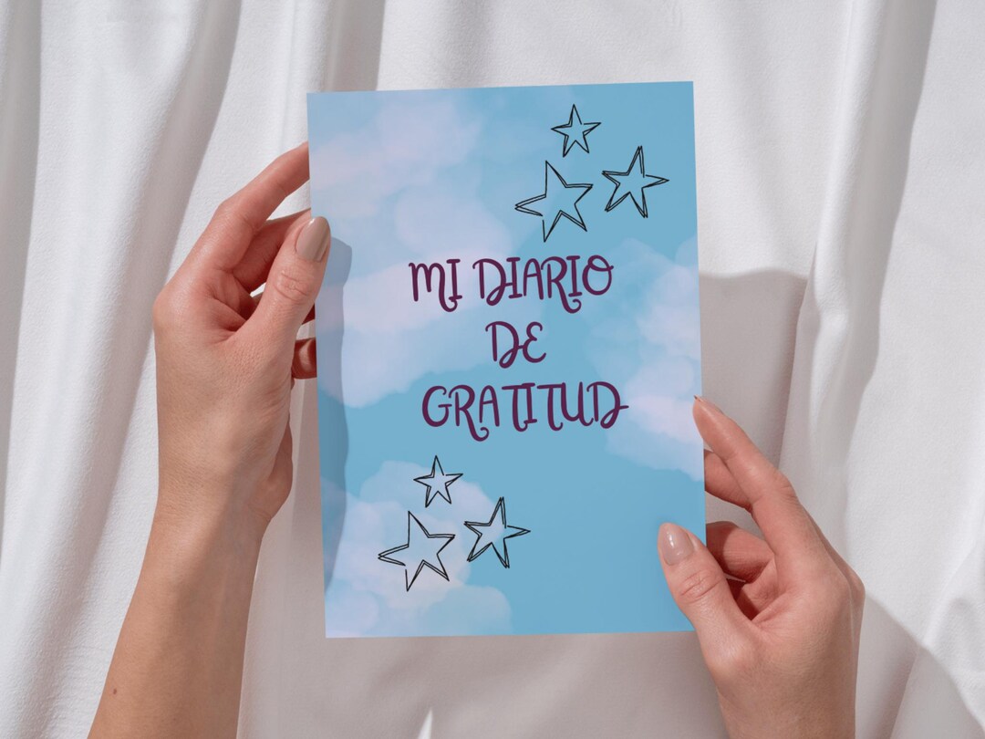 Gratitude Journal in Spanish. Daily Gratitude Planner. Downloadable PDF ...