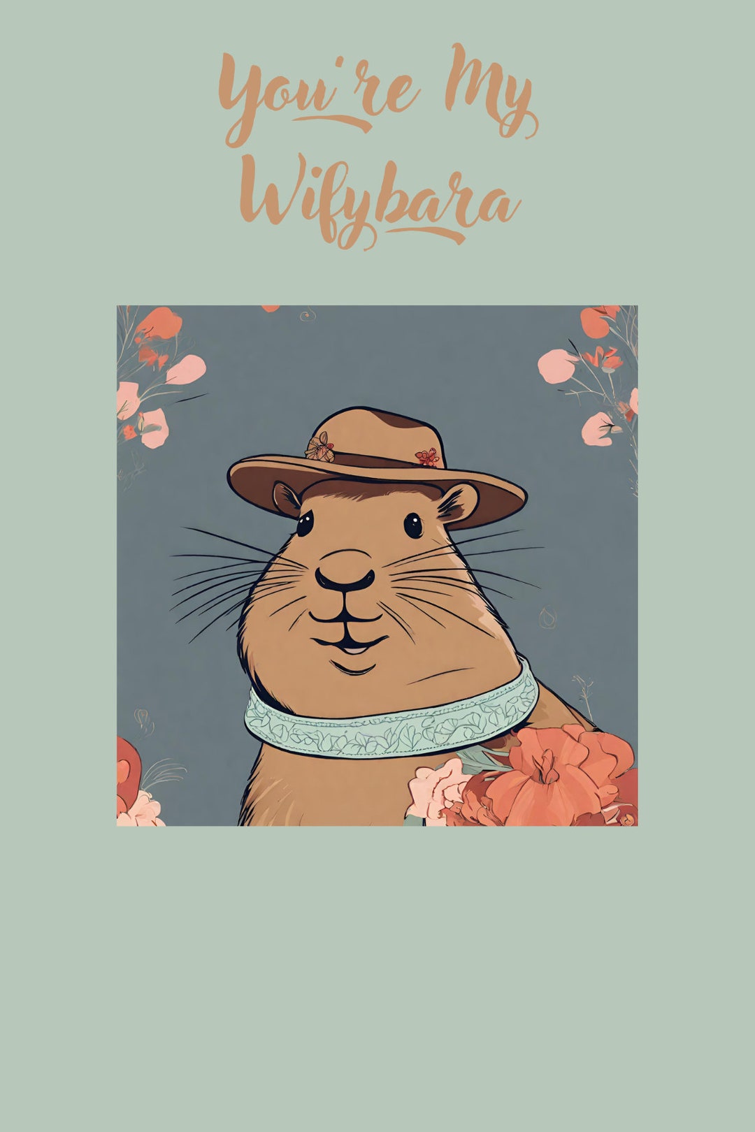 Wedding Anniversary Png Card Cute Capybara Celebration - Etsy
