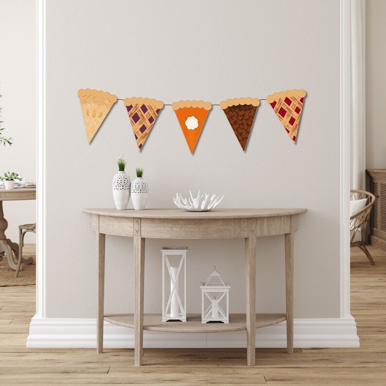 Printable Pie Garland | Pie Banner | Thanksgiving Pie Banner ...