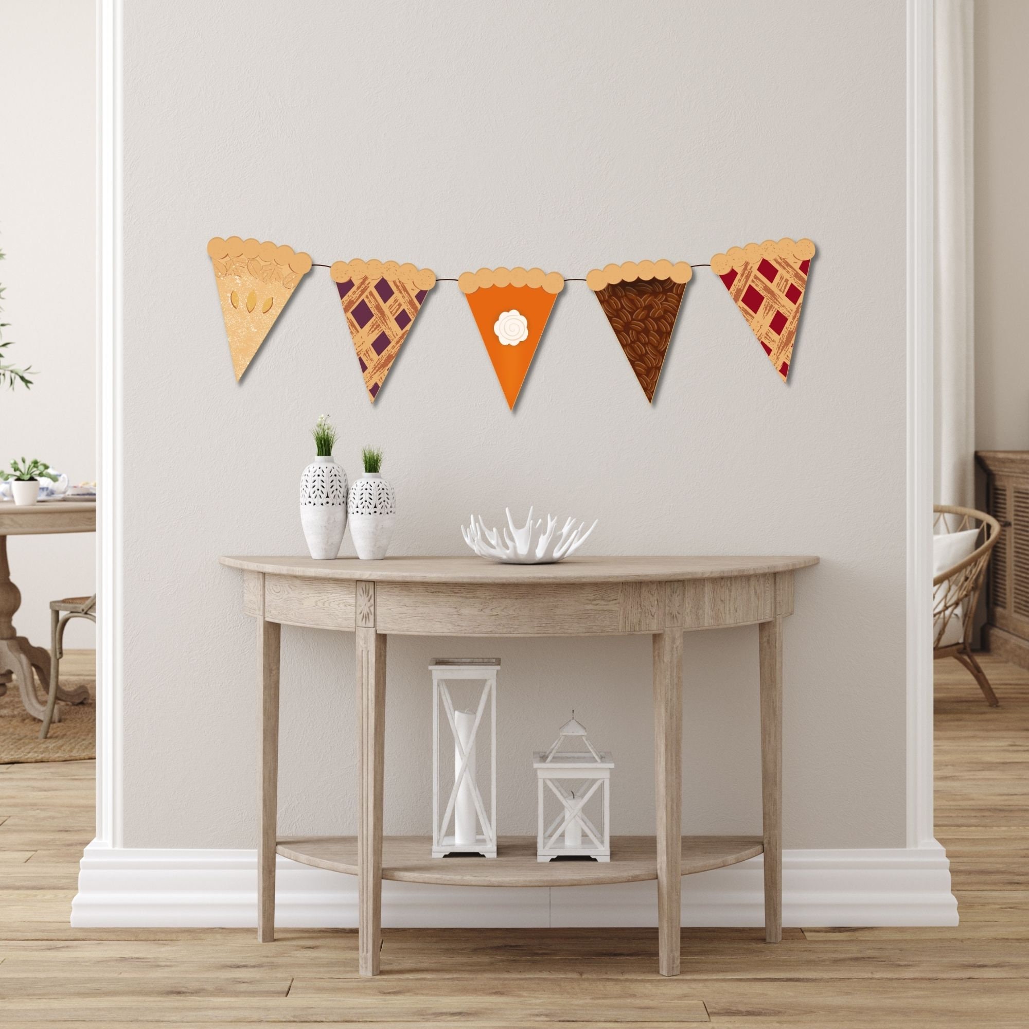 Printable Pie Garland | Pie Banner | Thanksgiving Pie Banner ...