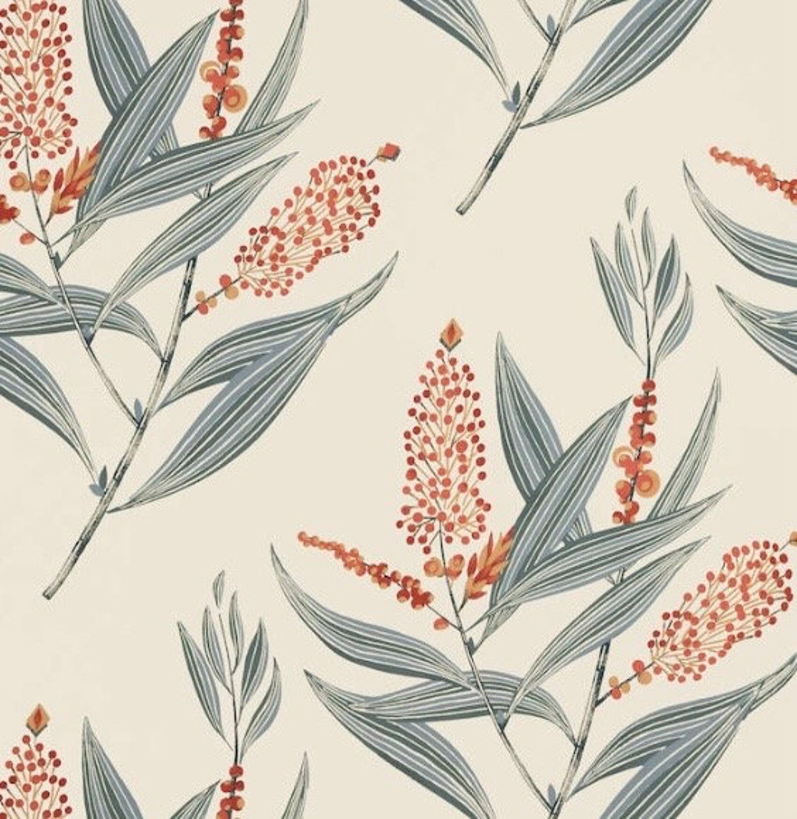 Designer Winter Bud Wallpaper (packaged in Double Rolls) (other Colors ...