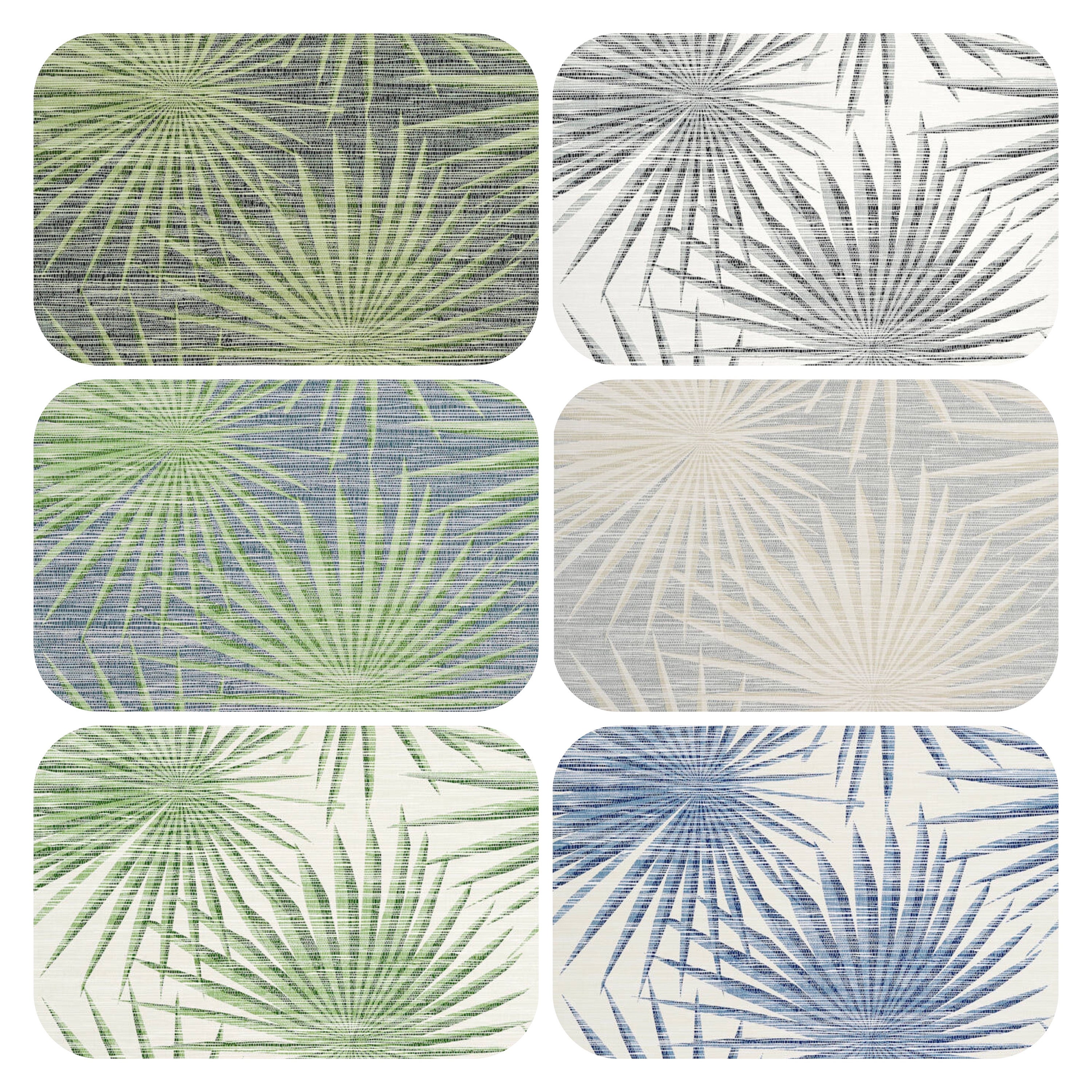 Designer Palm Frond Wallpaper (packaged in Double Rolls) (other Colors ...