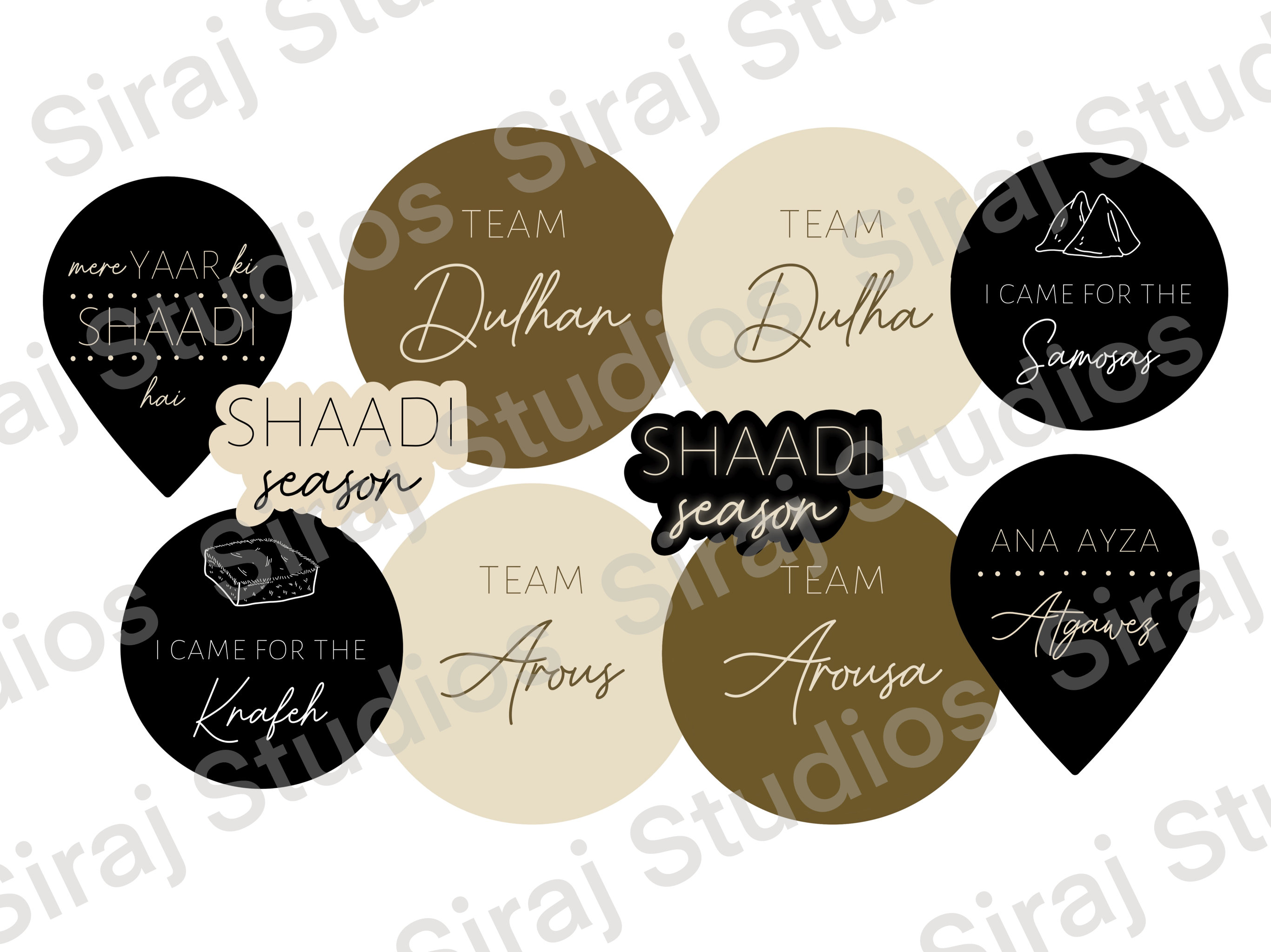 Arabic Wedding Props / Desi Wedding Props / Photo Booth Props / Arab ...