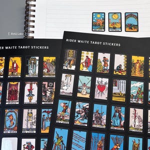 Small Tarot Card Stickers *new* - Rider Waite 78 Card Full Tarot Deck ...