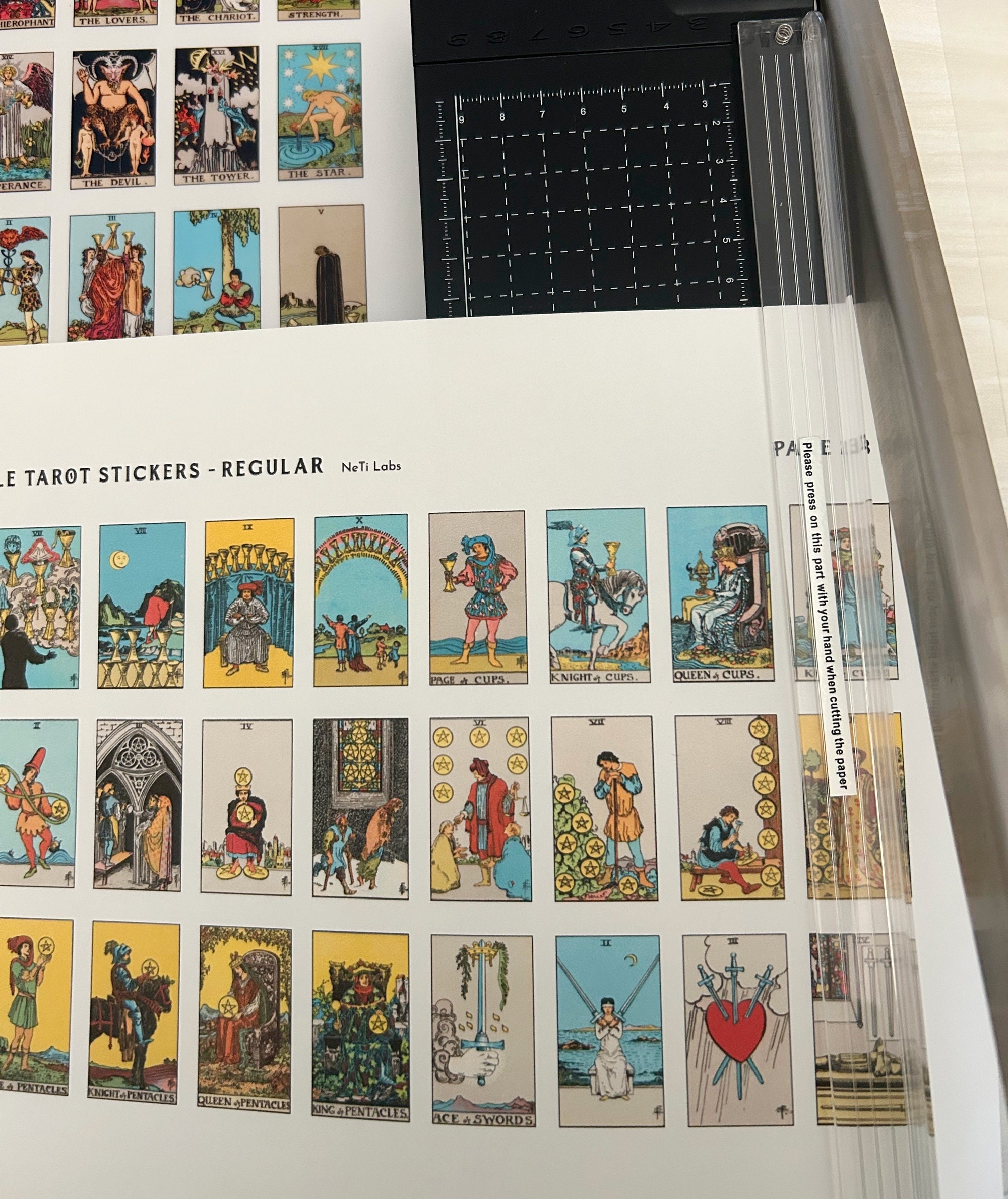 Printable Tarot Stickers Regular Rider Waite PDF PNG - Etsy