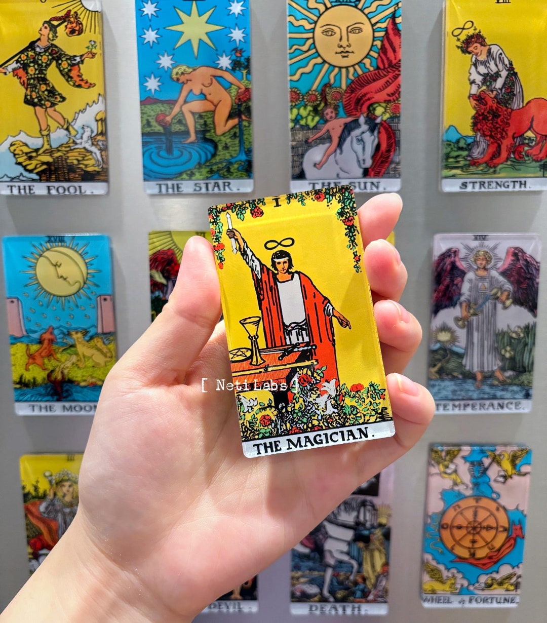 The Magician Tarot Fridge Magnets, Rider Waite Card Classic Design ...