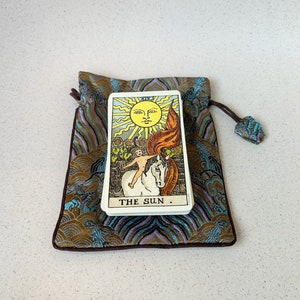 Tarot Deck Pouch Bag, Tarot Embroidered Pouch Bag for Tarot Cards ...