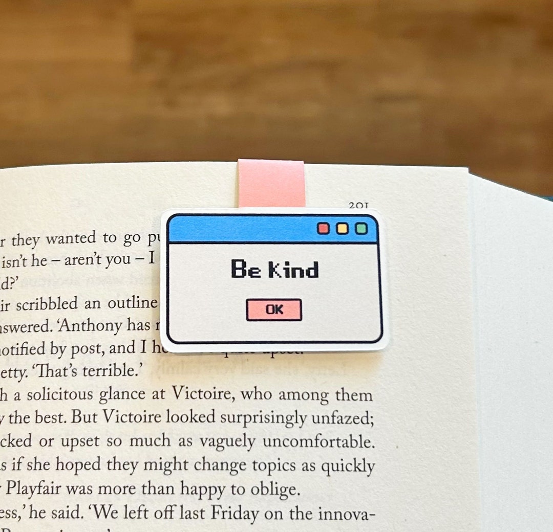 Pink Magnetic Bookmark Laminated Handmade Creative Book Accessories ...