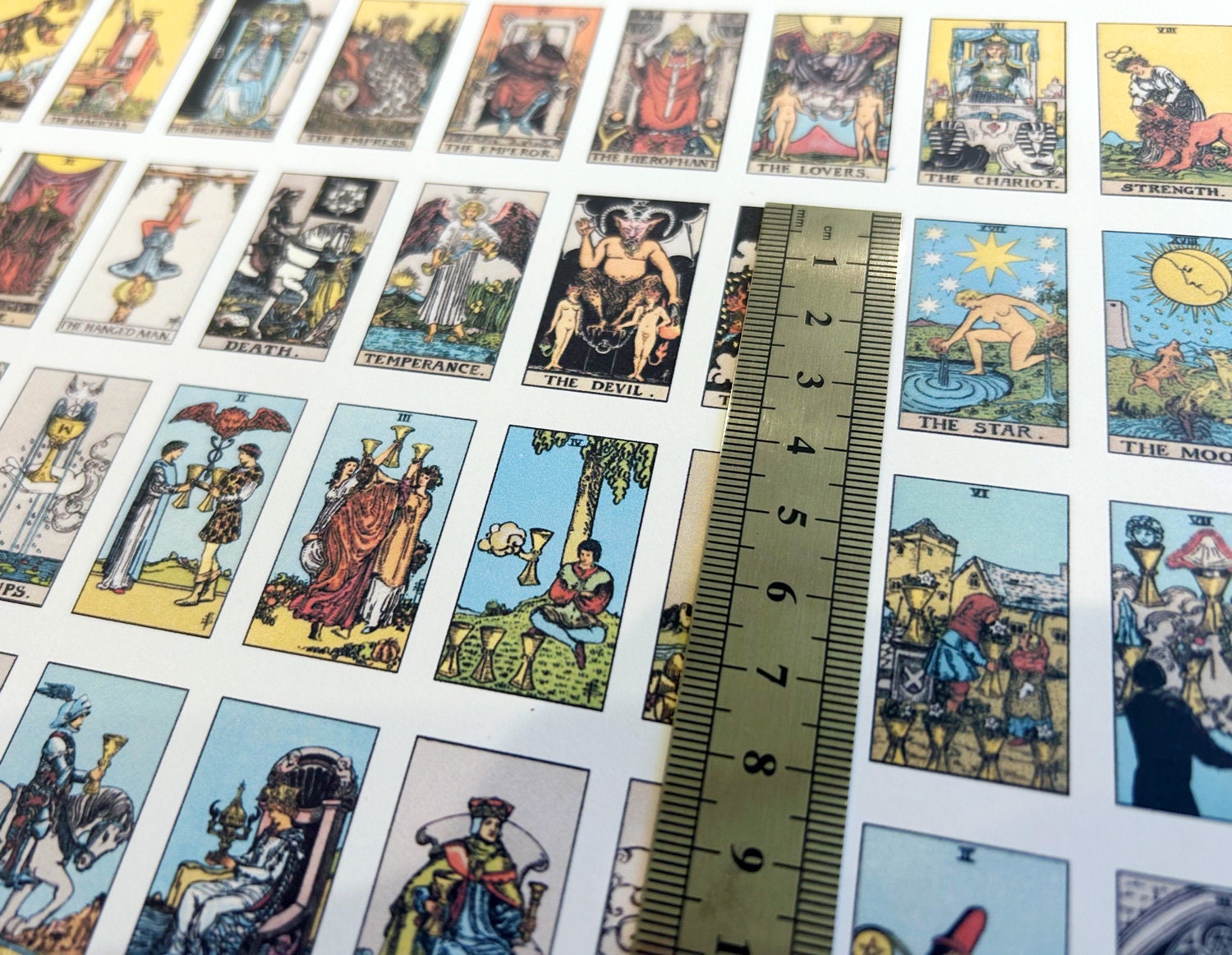 Printable Tarot Stickers Medium, Rider Waite, PDF PNG JPG Digital ...